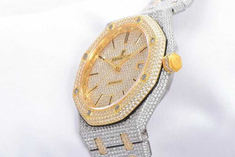Audemars Piguet Royal Oak Iced Out Yellow Gold Replica | United Luxury